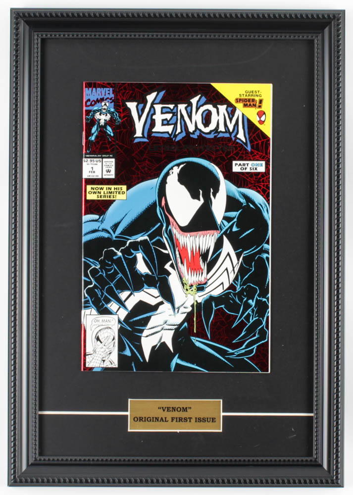 1992 "Venom" Issue #1 Marvel 11x16.5 Custom Framed First Issue Comic ...