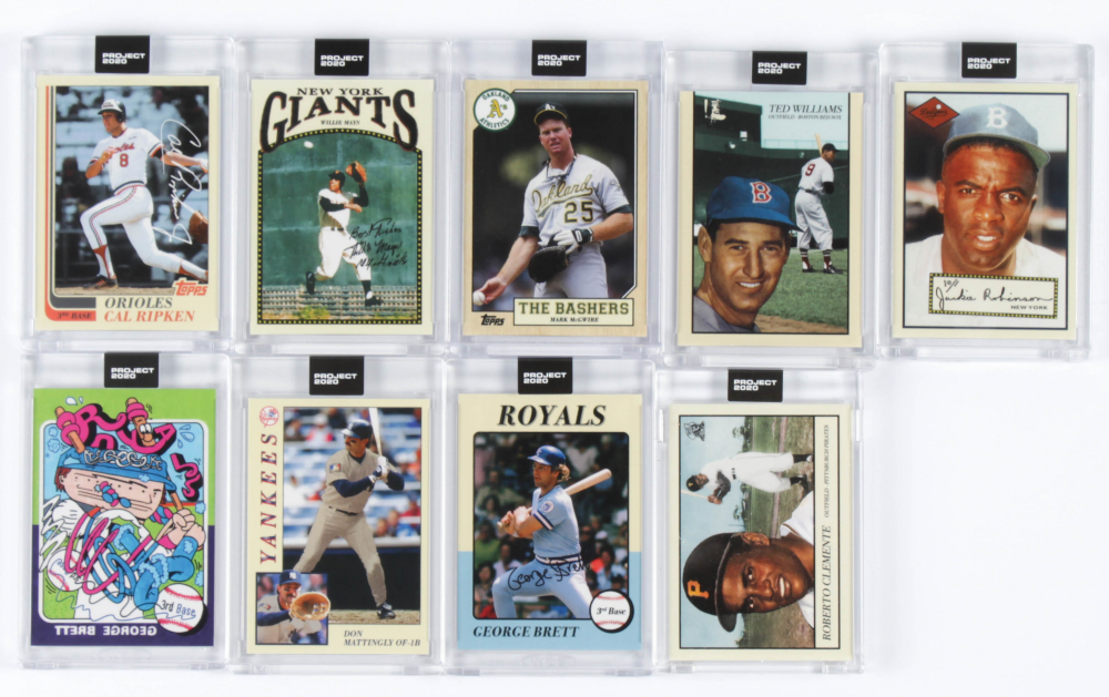 Lot of (9) 2020 Topps Project Baseball Cards with Ted Williams #90 ...