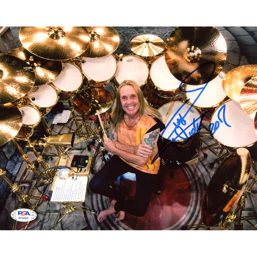 Nicko McBrain Signed 8x10 Photo (PSA COA) | Pristine Auction