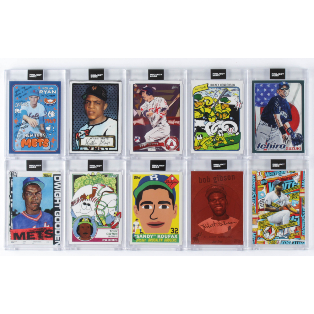 Lot of (10) 2020 Topps Project Baseball Cards with Mike Trout #167 ...