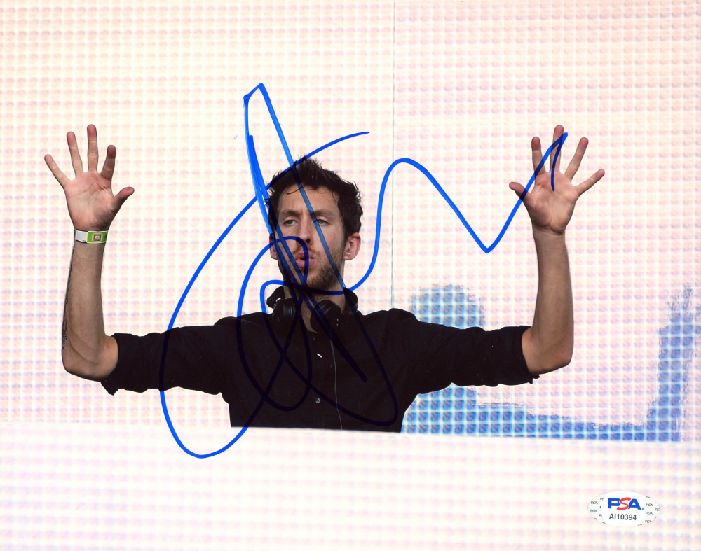 Calvin Harris Signed 8x10 Photo (PSA COA) | Pristine Auction
