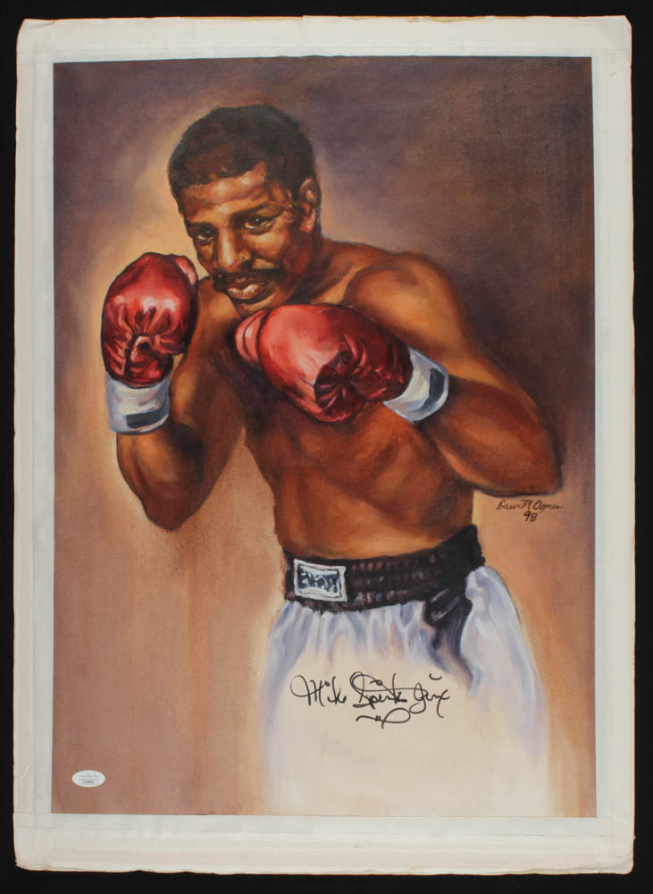 Michael Spinks "Jinx" Signed 18.5x26 Original Oil Painting Custom ...