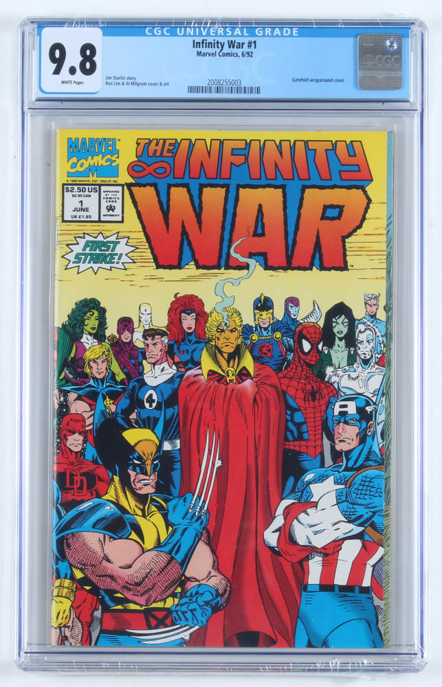 1992 "The Infinity War" Issue #1 Marvel Comic Book (CGC 9.8) | Pristine ...