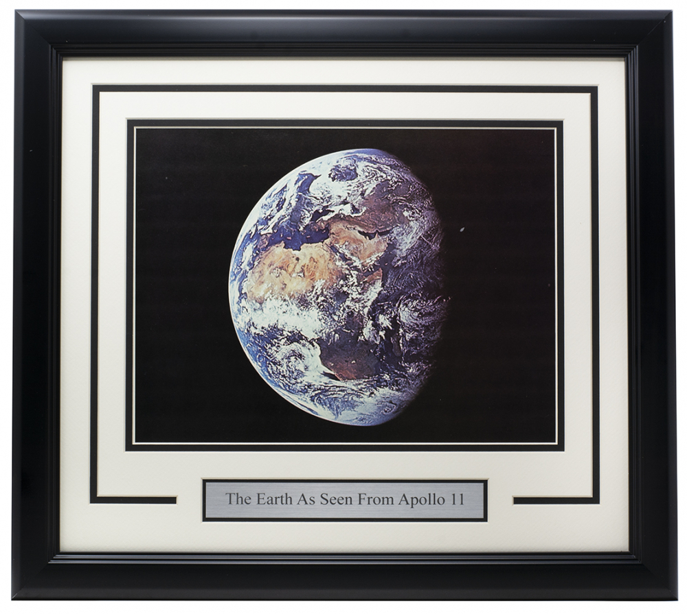 "The Earth As Seen From Apollo 11" 11x14 Custom Framed Photo | Pristine ...