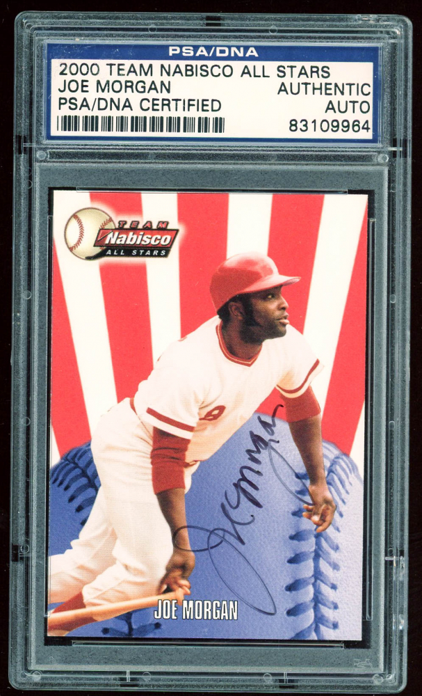 Joe Morgan Signed 2000 Nabisco All Stars #7 (PSA Encapsulated ...