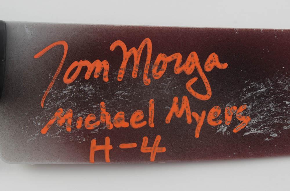 Tom Morga Signed "Friday The 13th" Replica Machete Inscribed "Michael ...