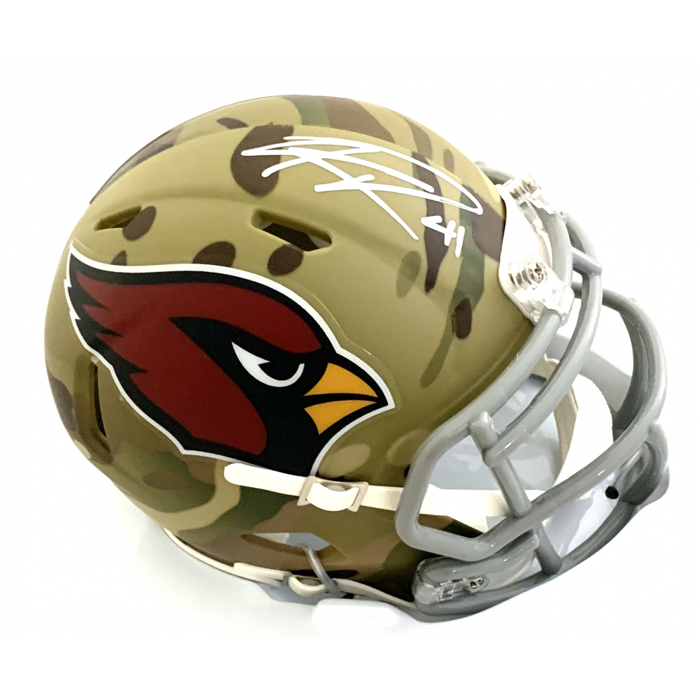 Kenyan Drake Signed Cardinals Camo Alternate Speed Mini Helmet (Beckett ...