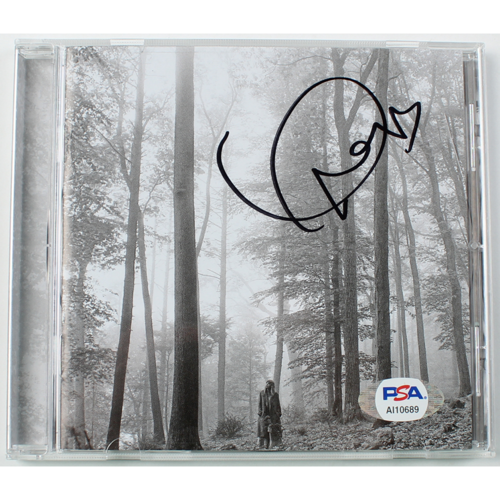Taylor Swift Signed Folklore CD Disc Cover (PSA) | Pristine Auction