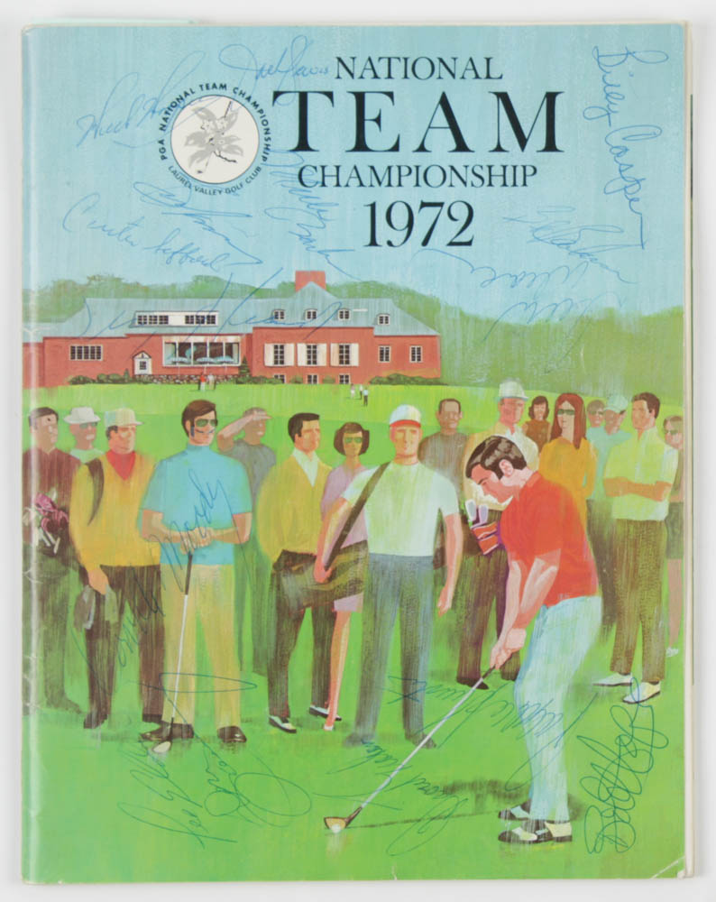 1972 PGA National Team Championship Program Signed by (24) with Bob ...