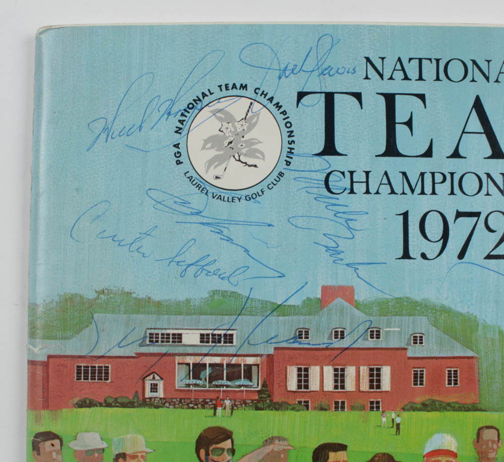 1972 PGA National Team Championship Program Signed by (24) with Bob ...