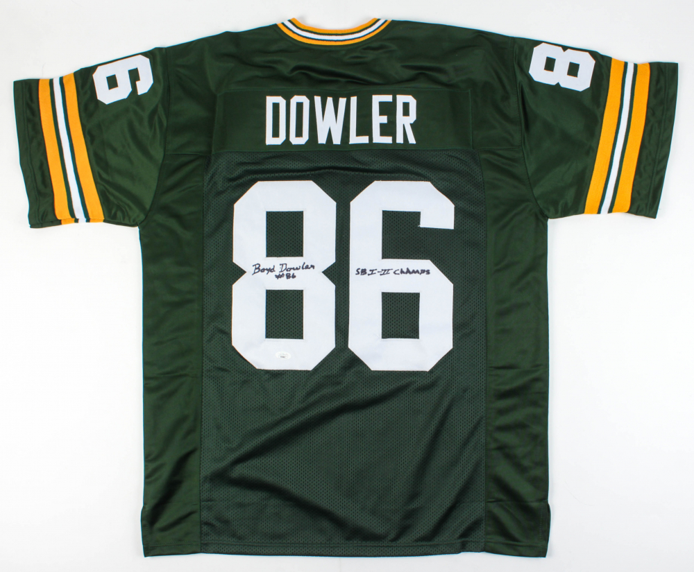 Boyd Dowler Signed Jersey Inscribed "SB I-II Champs" (JSA COA ...