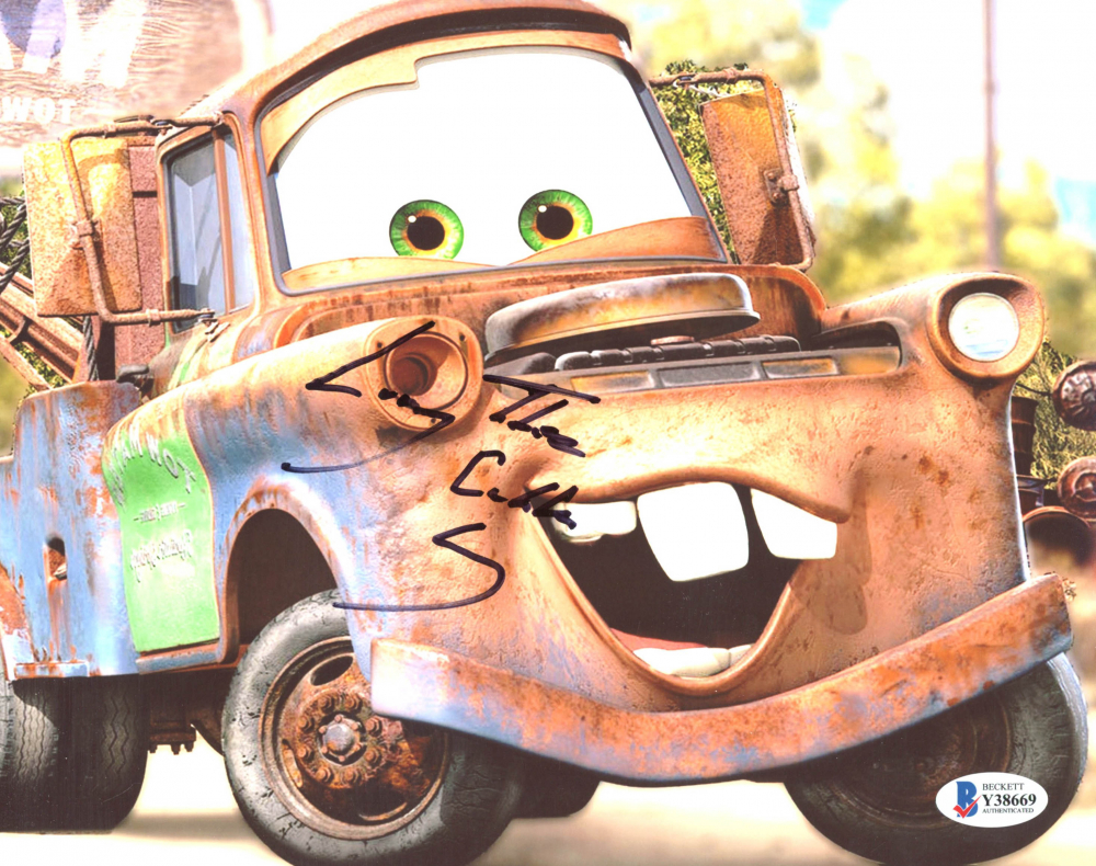 Larry the Cable Guy Signed "Cars" 8x10 Photo (Beckett COA) | Pristine ...