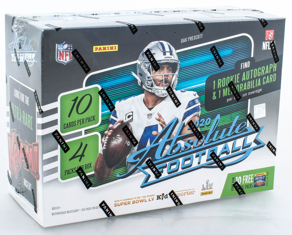2020 Panini Absolute Football Mega Box (40 Cards) | Pristine Auction
