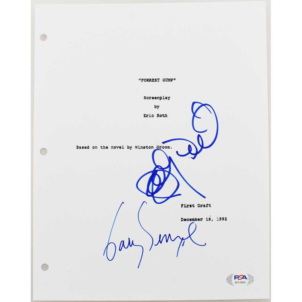 Gary Sinise & Sally Field Signed "Forrest Gump" Movie Script Cover (PSA ...