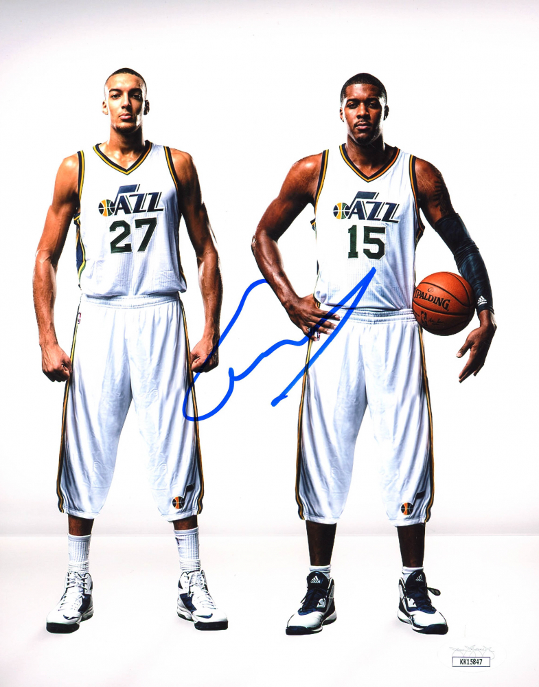 Rudy Gobert Signed Jazz 8x10 Photo Jsa Coa Pristine Auction