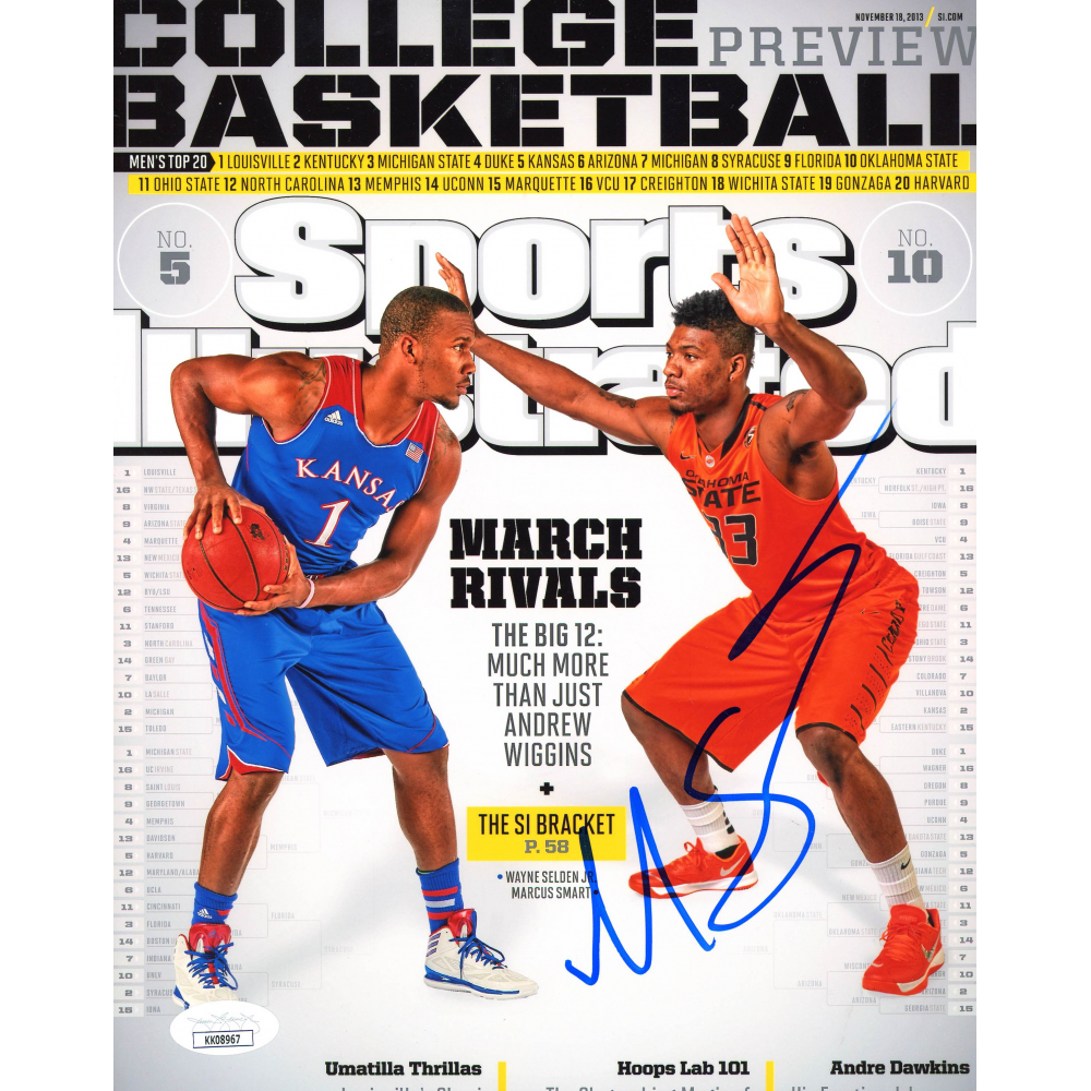 Marcus Smart Signed Oklahoma State Cowboys 8x110 (JSA COA) | Pristine ...