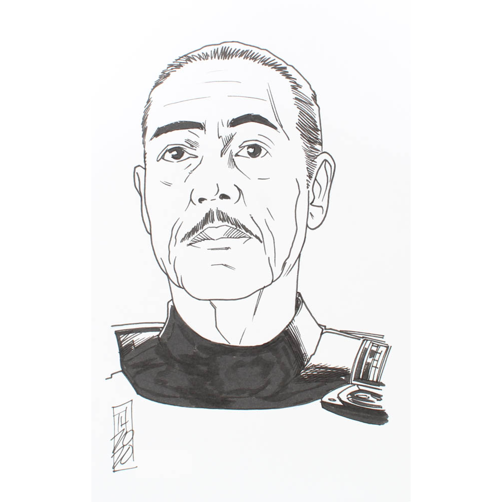 Tom Hodges - Moff Gideon - "Star Wars" - Signed ORIGINAL 5.5" x 8.5 ...