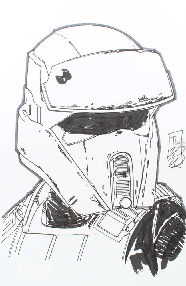 Tom Hodges - Imperial Shore Trooper - "Star Wars" - Signed ORIGINAL 5.5 ...