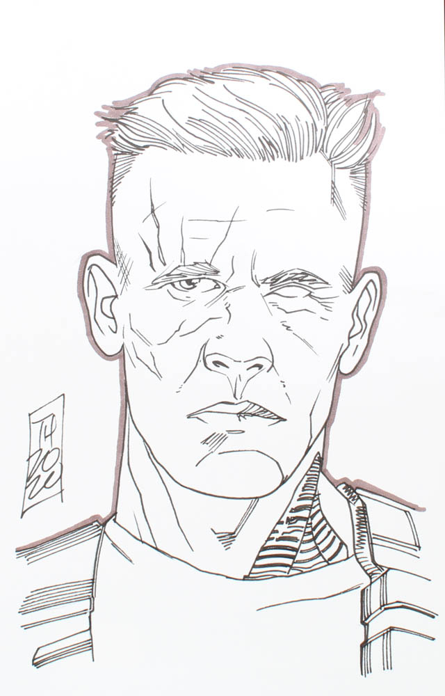 Tom Hodges - Cable - "X-Men" - Marvel Comics - Signed ORIGINAL 5.5" x 8 ...