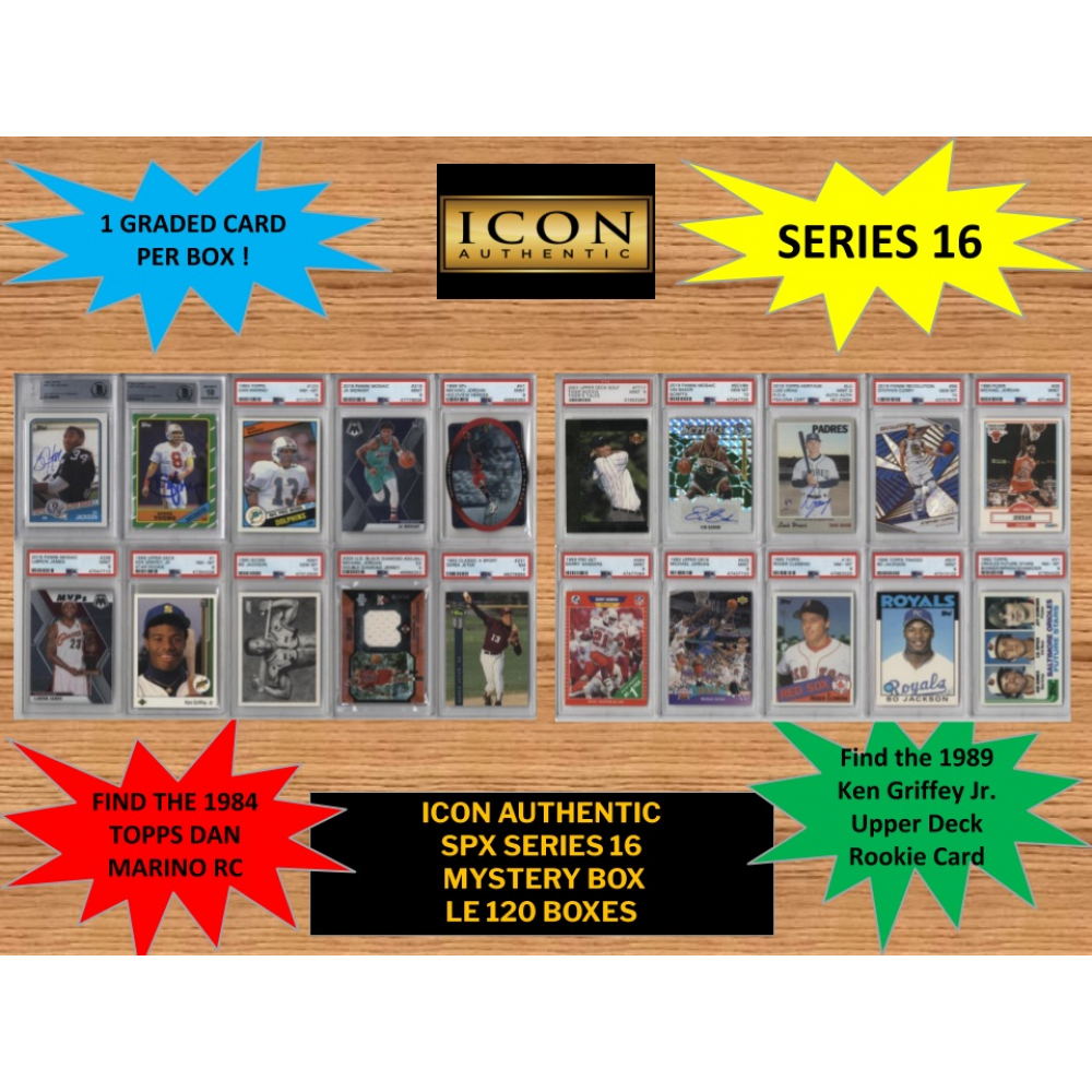 Icon Authentic SPX Series 16 Mystery Box 100+ Cards Per Box | Pristine ...