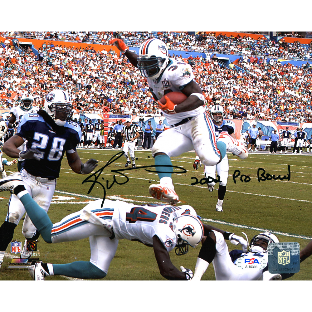 Ricky Williams Signed Dolphins 8x10 Photo Inscribed "2002 Pro Bowl ...