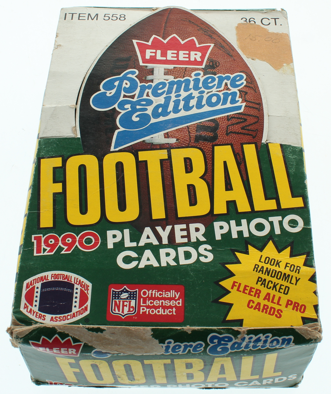1990 Fleer Football Wax Box of (36) Packs | Pristine Auction