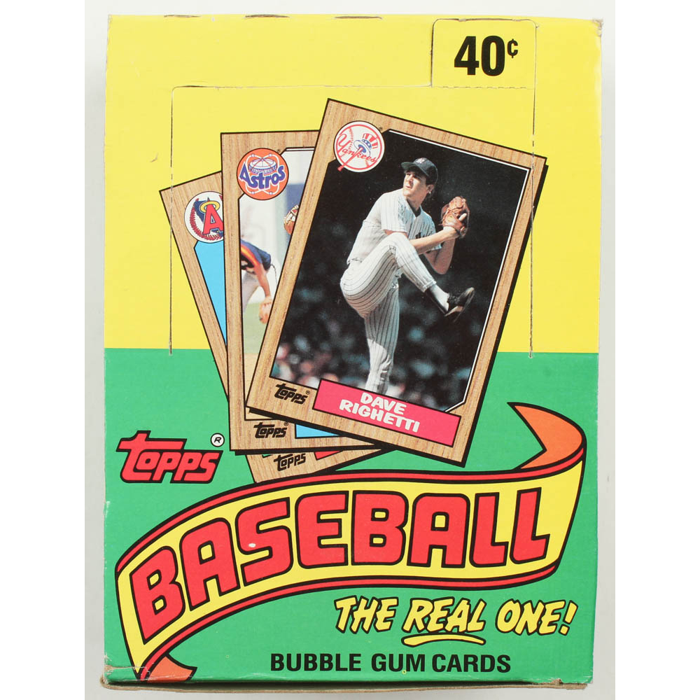 1987 Topps Baseball Wax Box with (36) Packs | Pristine Auction