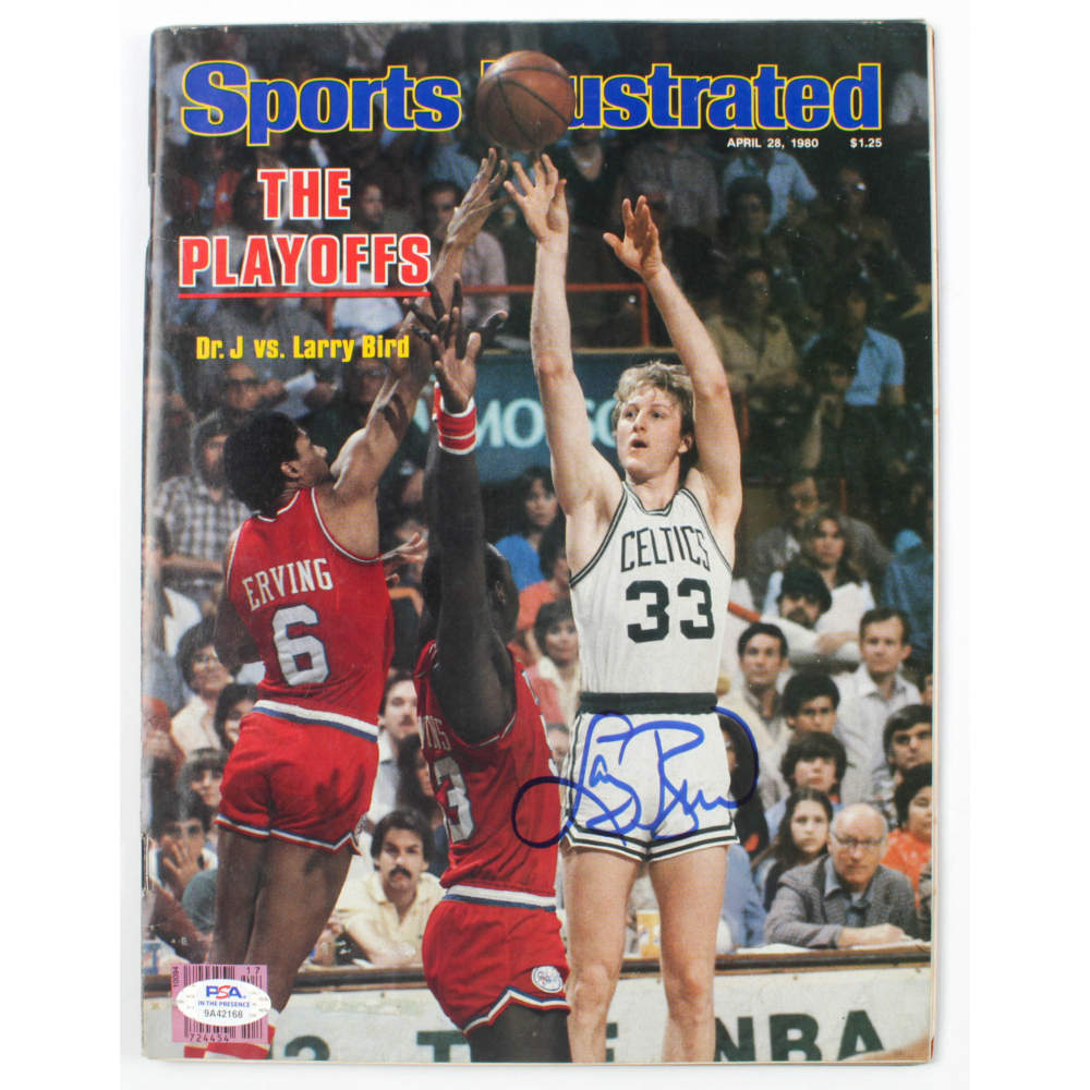 Larry Bird Signed 1980 "Sports Illustrated" Magazine (PSA COA ...