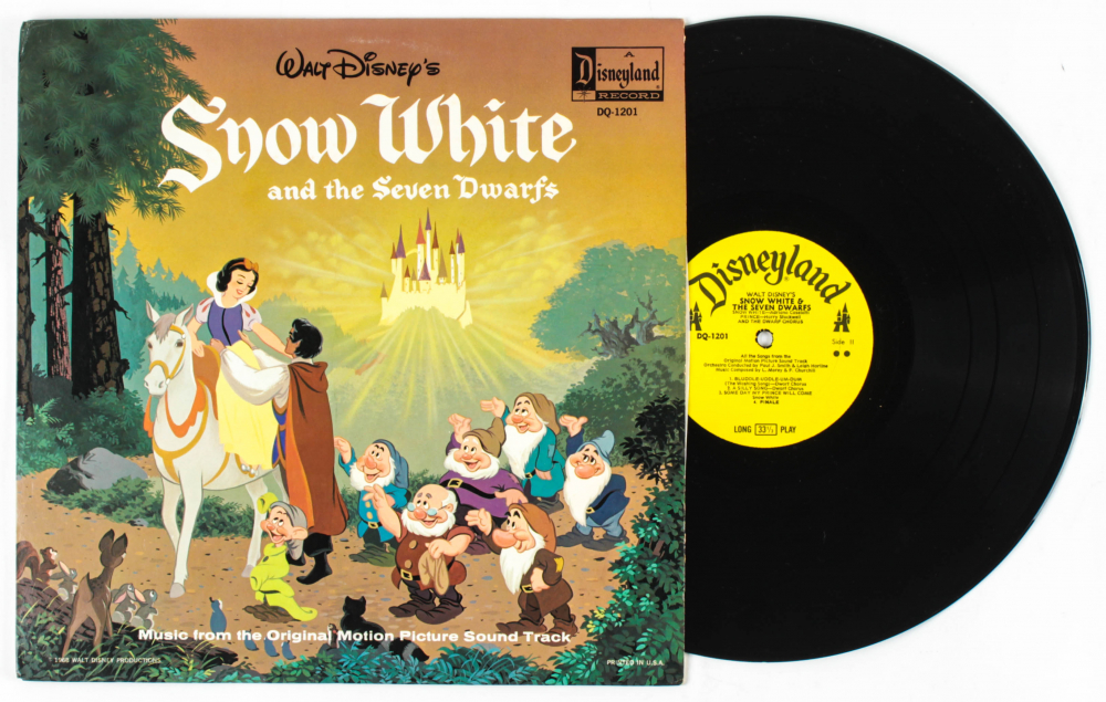 Vintage 1968 Walt Disney's "Snow White & The Seven Dwarfs" Vinyl LP ...