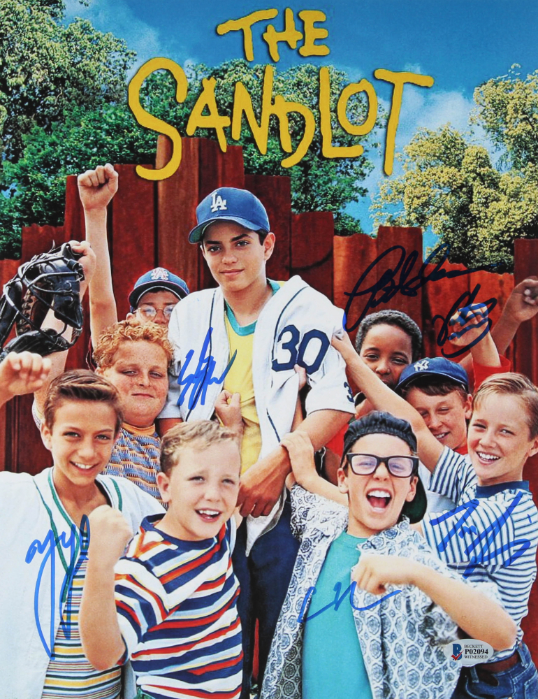 "The Sandlot" 11x14 Photo Cast-Signed by (6) with Tom Guiry, Marty York ...
