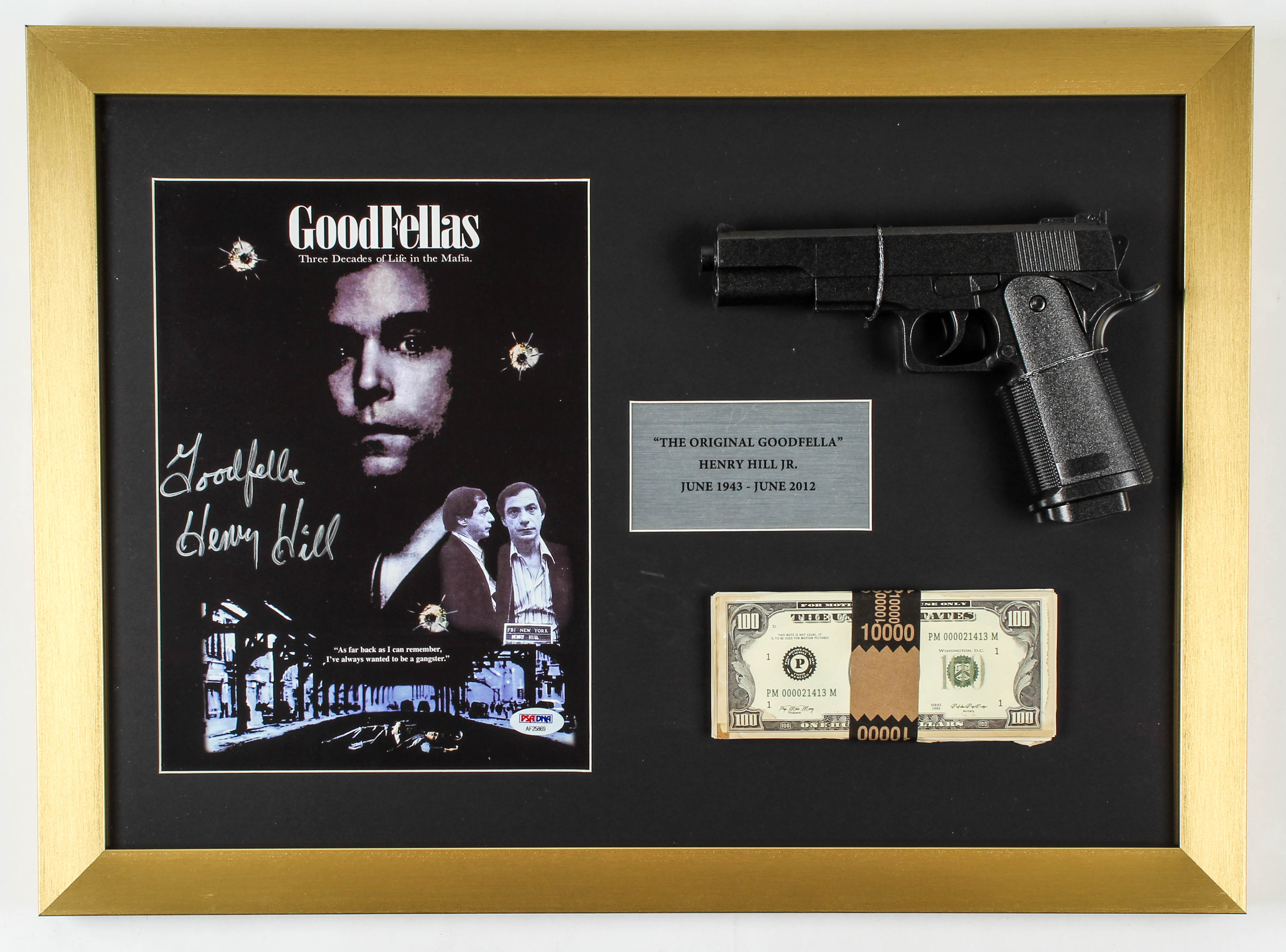 Henry Hill Signed "Goodfellas" 16x22 Custom Framed Print Display ...