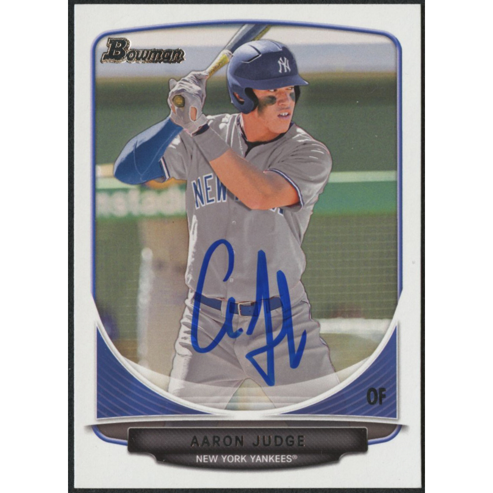 Aaron Judge Signed 2013 Bowman Draft Draft Picks #BDPP19 (JSA COA ...