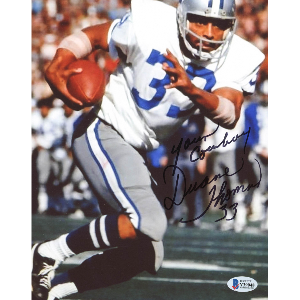 Duane Thomas Signed Cowboys 8x10 Photo Inscribed "Your Cowboy" (Beckett ...
