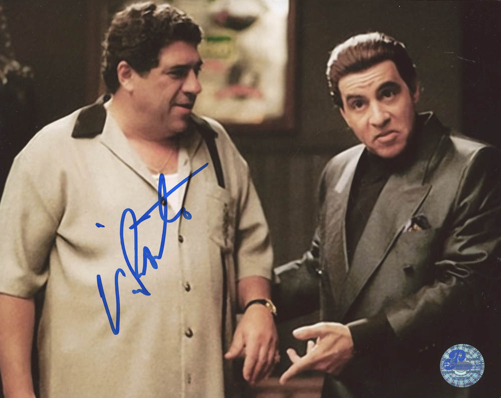 Vincent Pastore Signed "The Sopranos" 8x10 Photo (Pro Player Hologram ...
