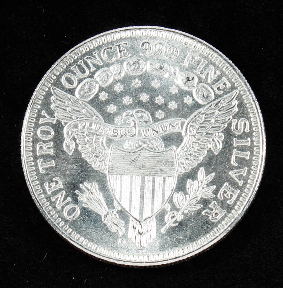 1 Troy oz .999 Draped Bust Dollar Silver Coin | Pristine Auction