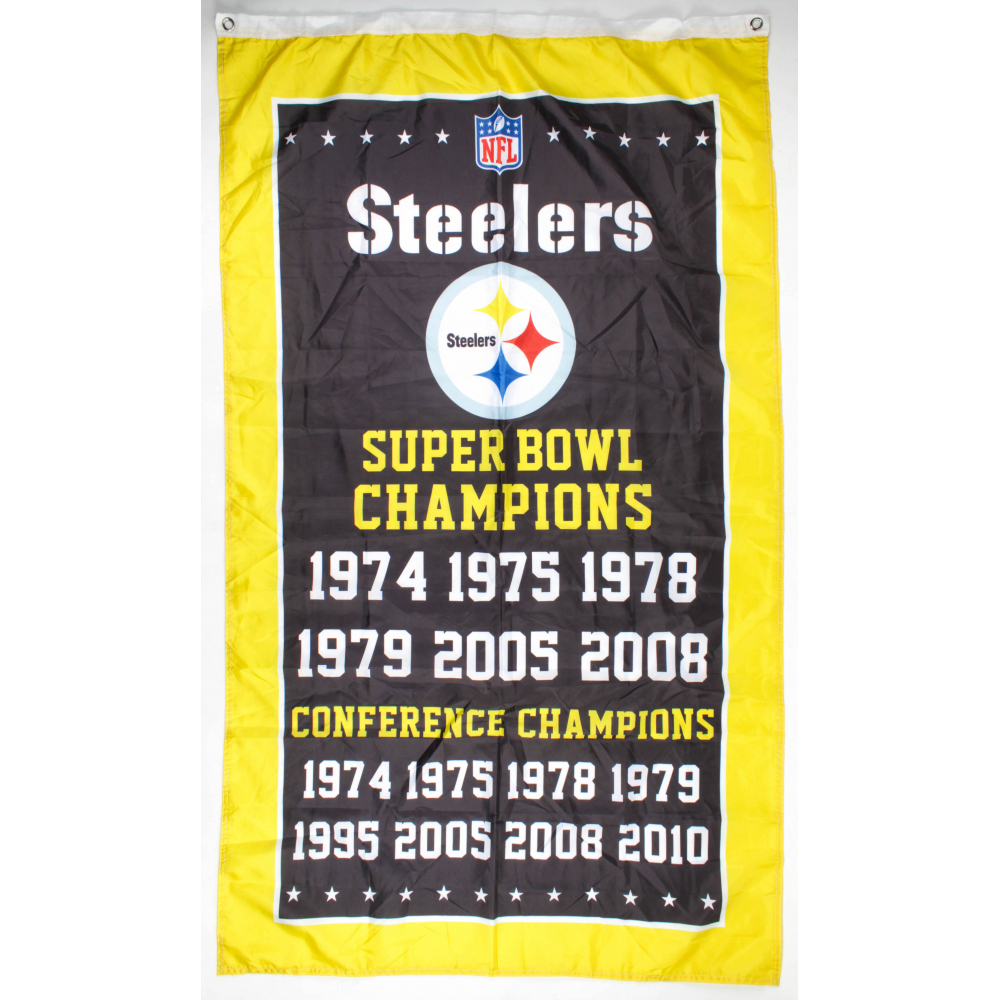 Steelers Super Bowl Champions 36x58 Banner | Pristine Auction
