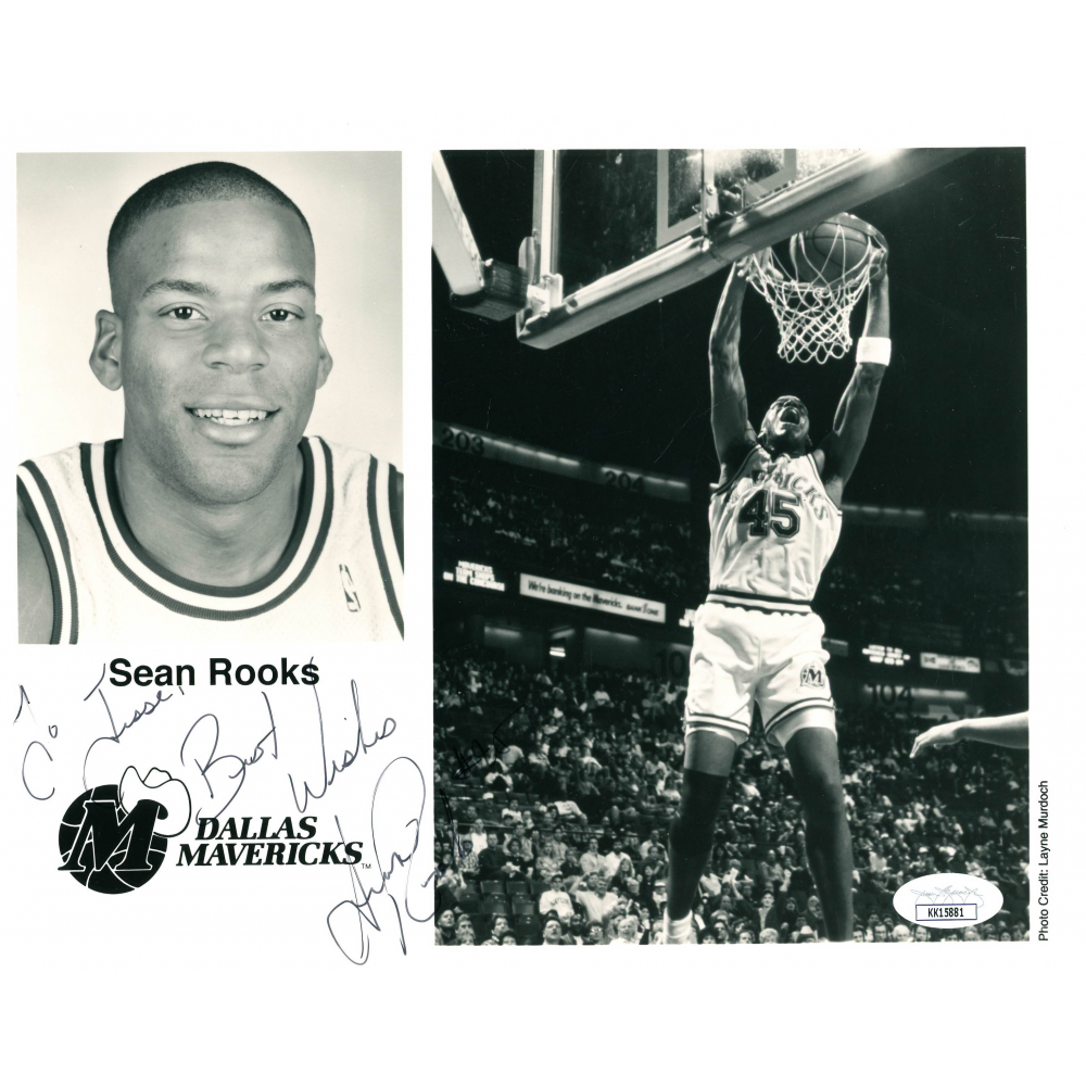 Sean Rooks Signed Mavericks 8x10 Photo Inscribed "Best Wishes" (JSA COA ...