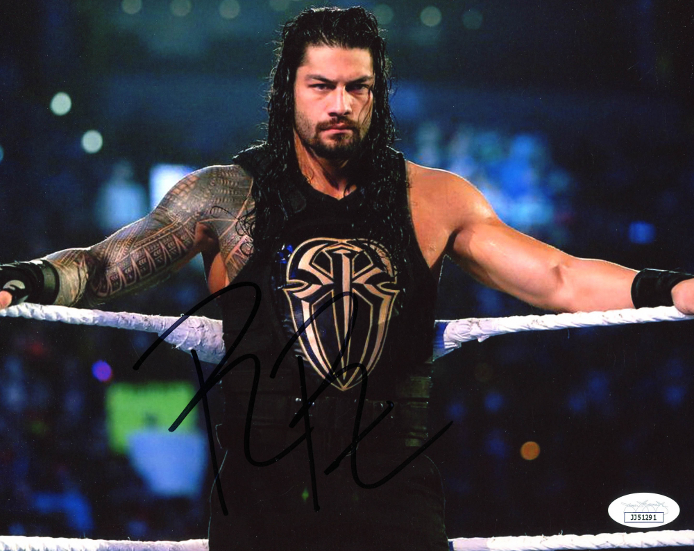 Roman Reigns Signed WWE 8x10 Photo (JSA COA) | Pristine Auction
