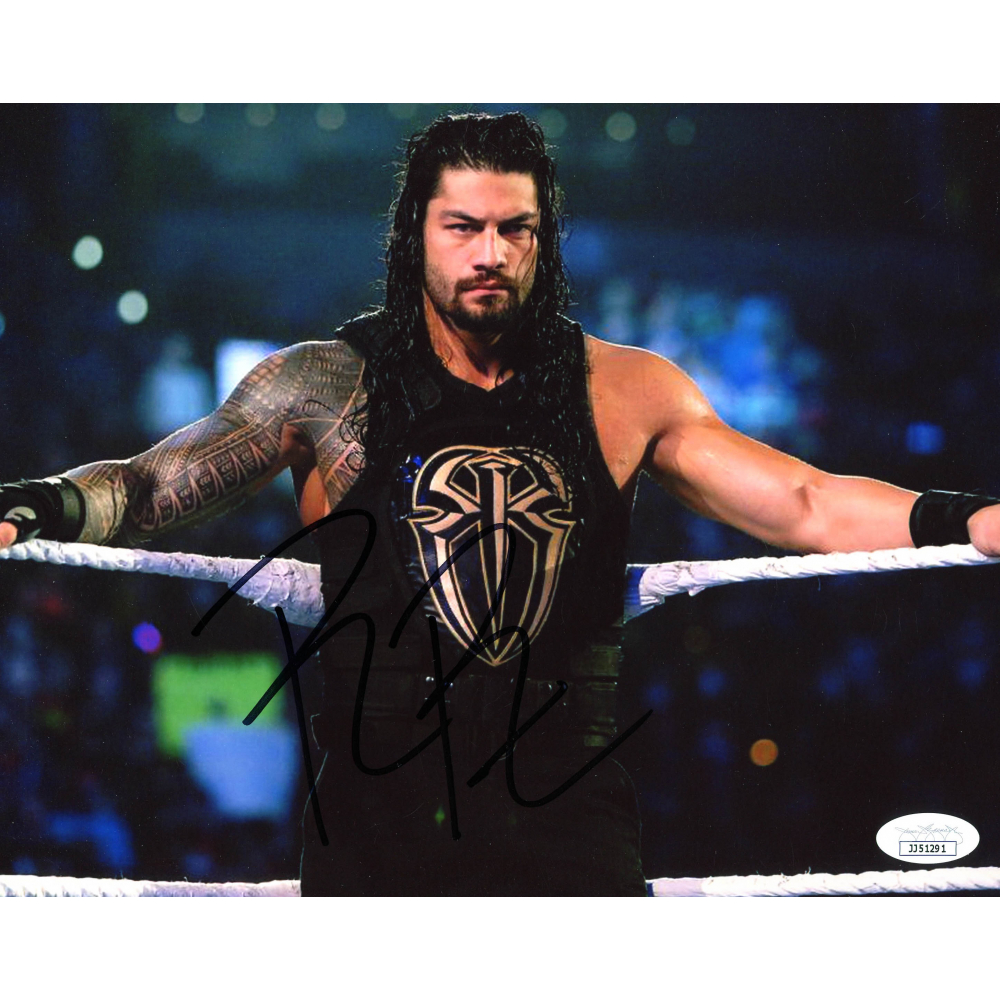 Roman Reigns Signed WWE 8x10 Photo (JSA COA) | Pristine Auction