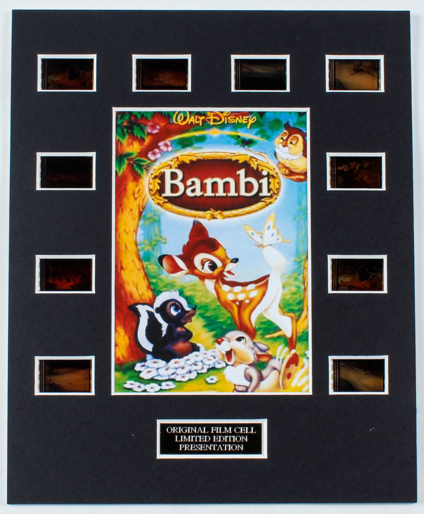 "Bambi" LE 8x10 Custom Matted Original Film / Movie Cell Display ...