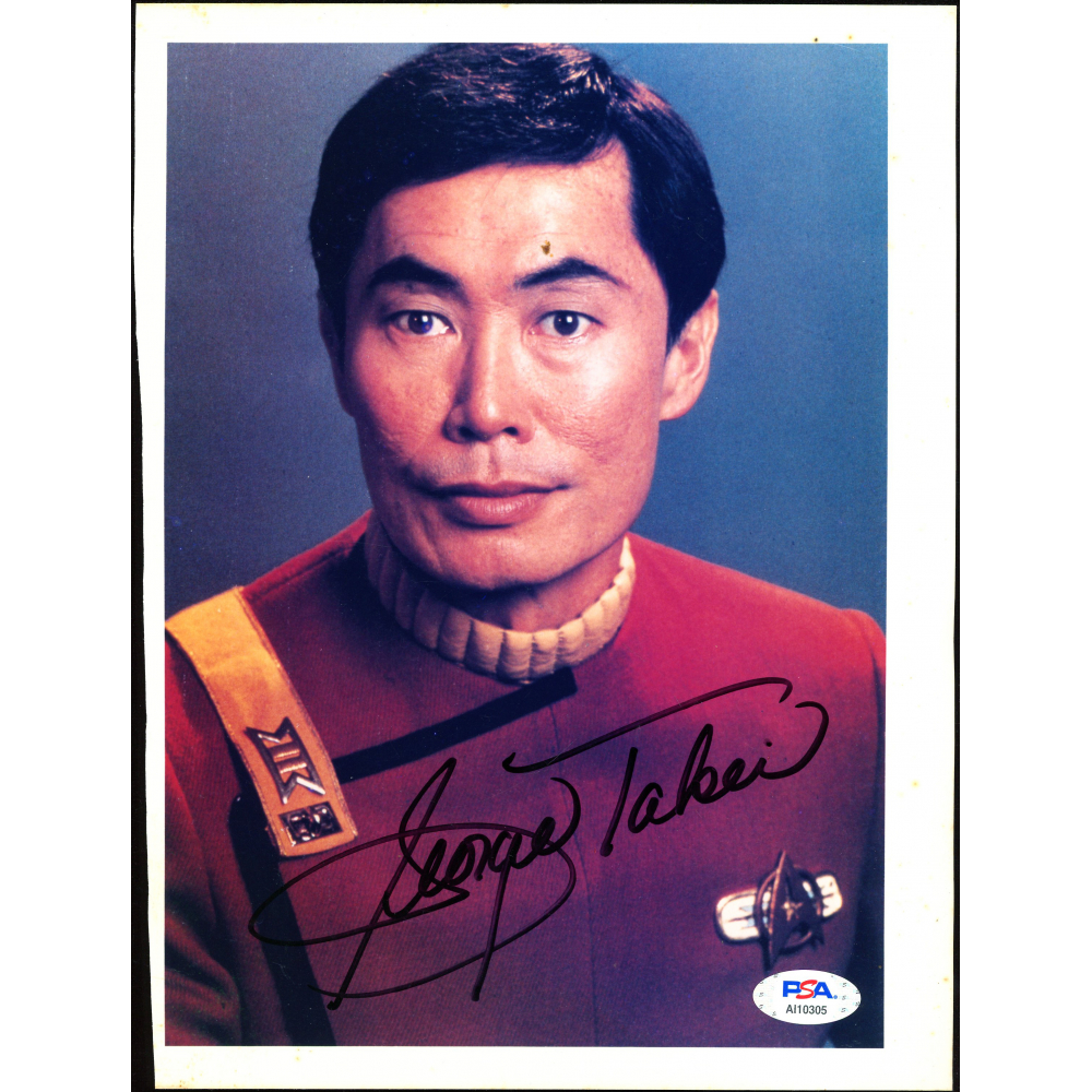 George Takei Signed "Star Trek" 8x10 Photo (PSA Hologram) | Pristine ...
