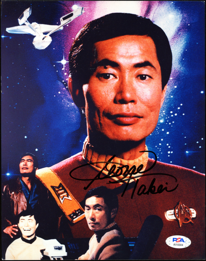 George Takei Signed "Star Trek" 8x10 Photo (PSA Hologram) | Pristine ...