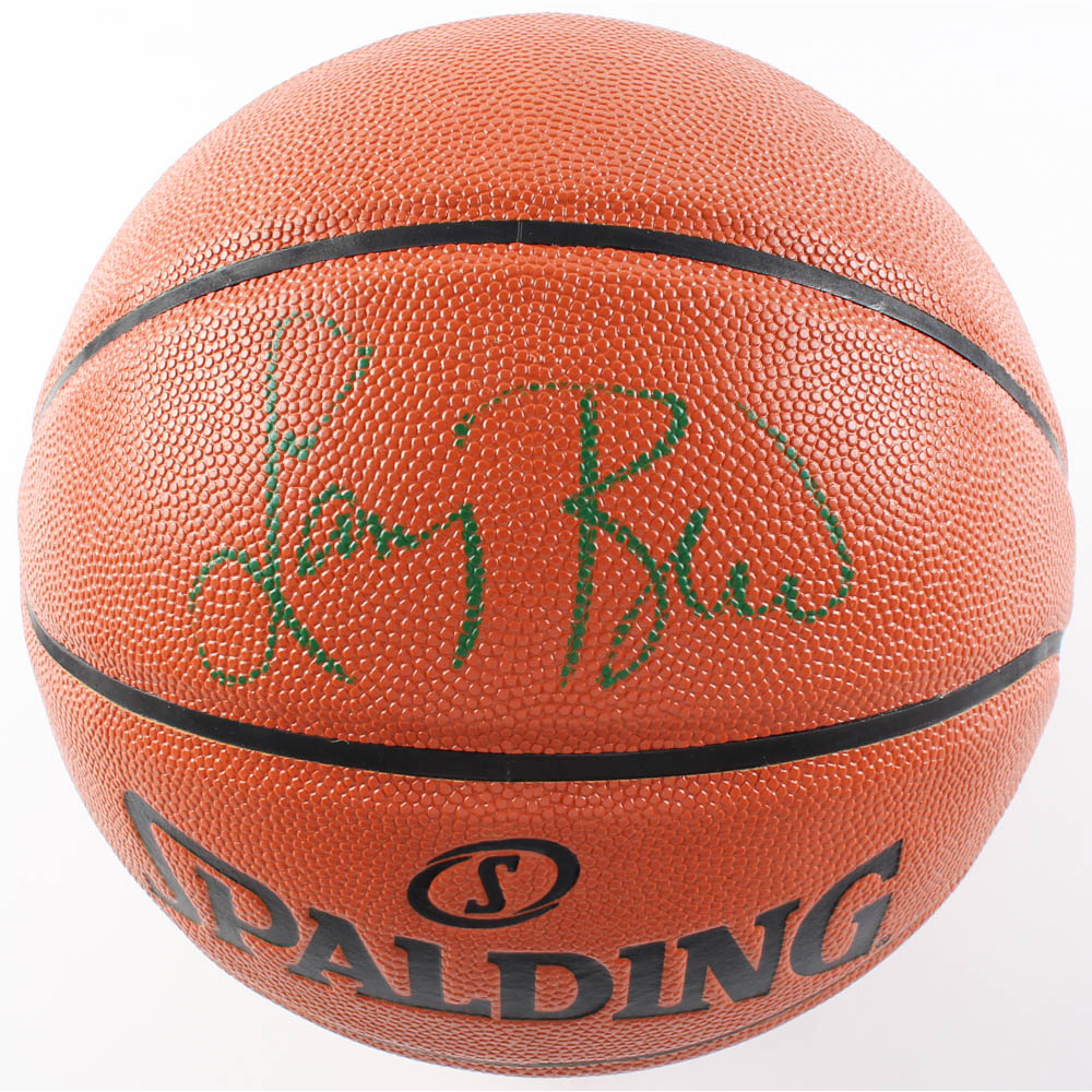 Larry Bird Signed NBA Game Ball Series Basketball (JSA COA & Bird ...