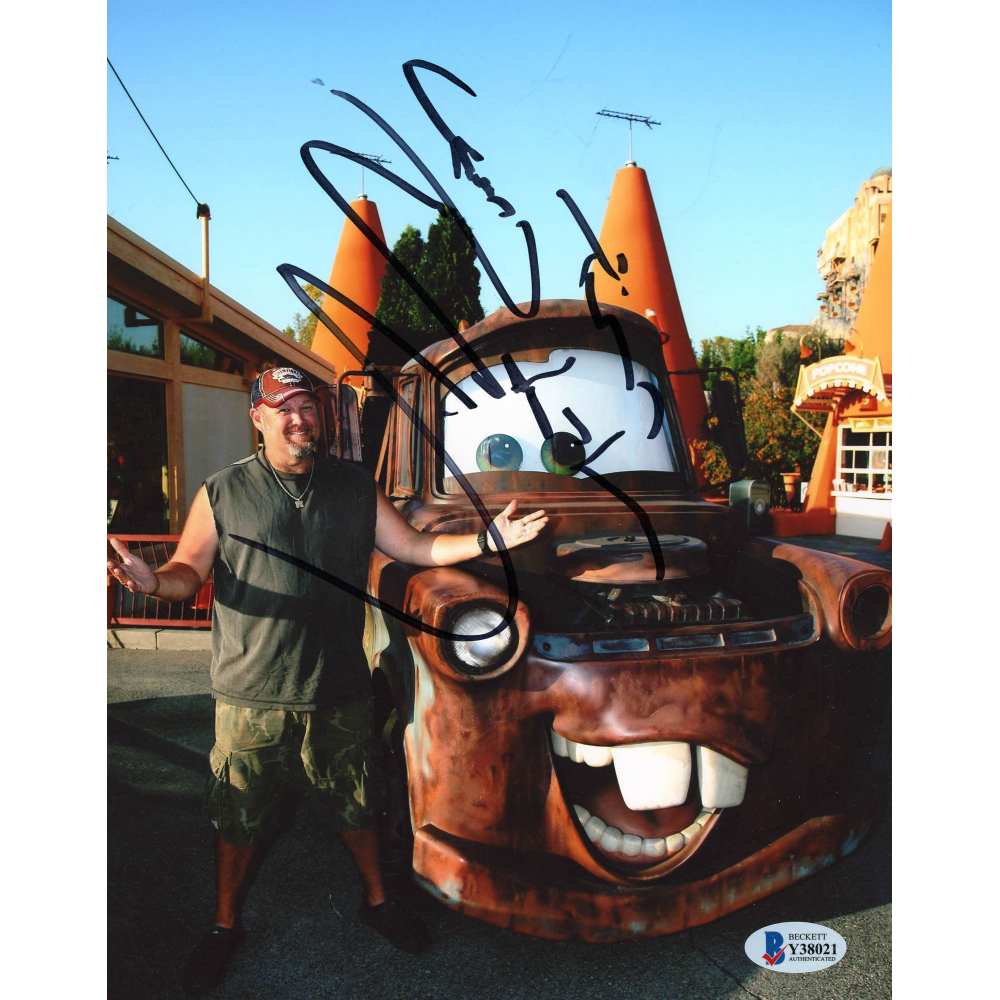 Larry the Cable Guy Signed "Cars" 8x10 Photo (Beckett COA) | Pristine ...