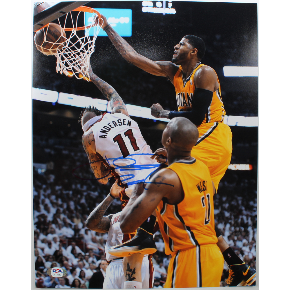 Paul George Signed Pacers 11x14 Photo (PSA Hologram) | Pristine Auction
