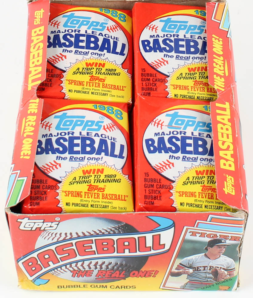 1988 Topps Baseball Wax Box with (36) Packs | Pristine Auction