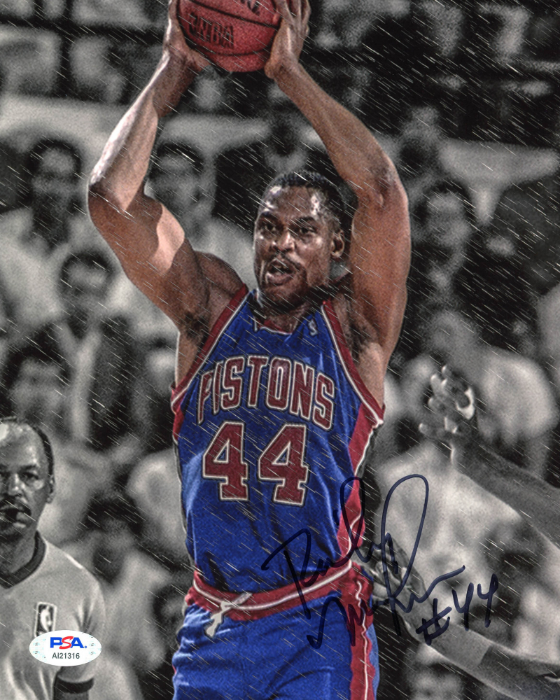 Rick Mahorn Signed Pistons 8x10 Photo (PSA COA) | Pristine Auction