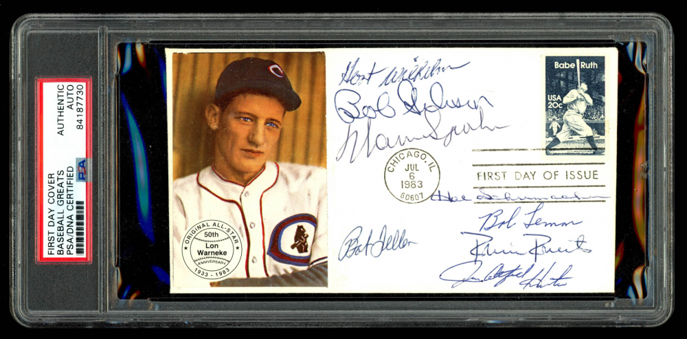 Baseball Hall of Famers Babe Ruth First Day of Issue Post Card Signed ...