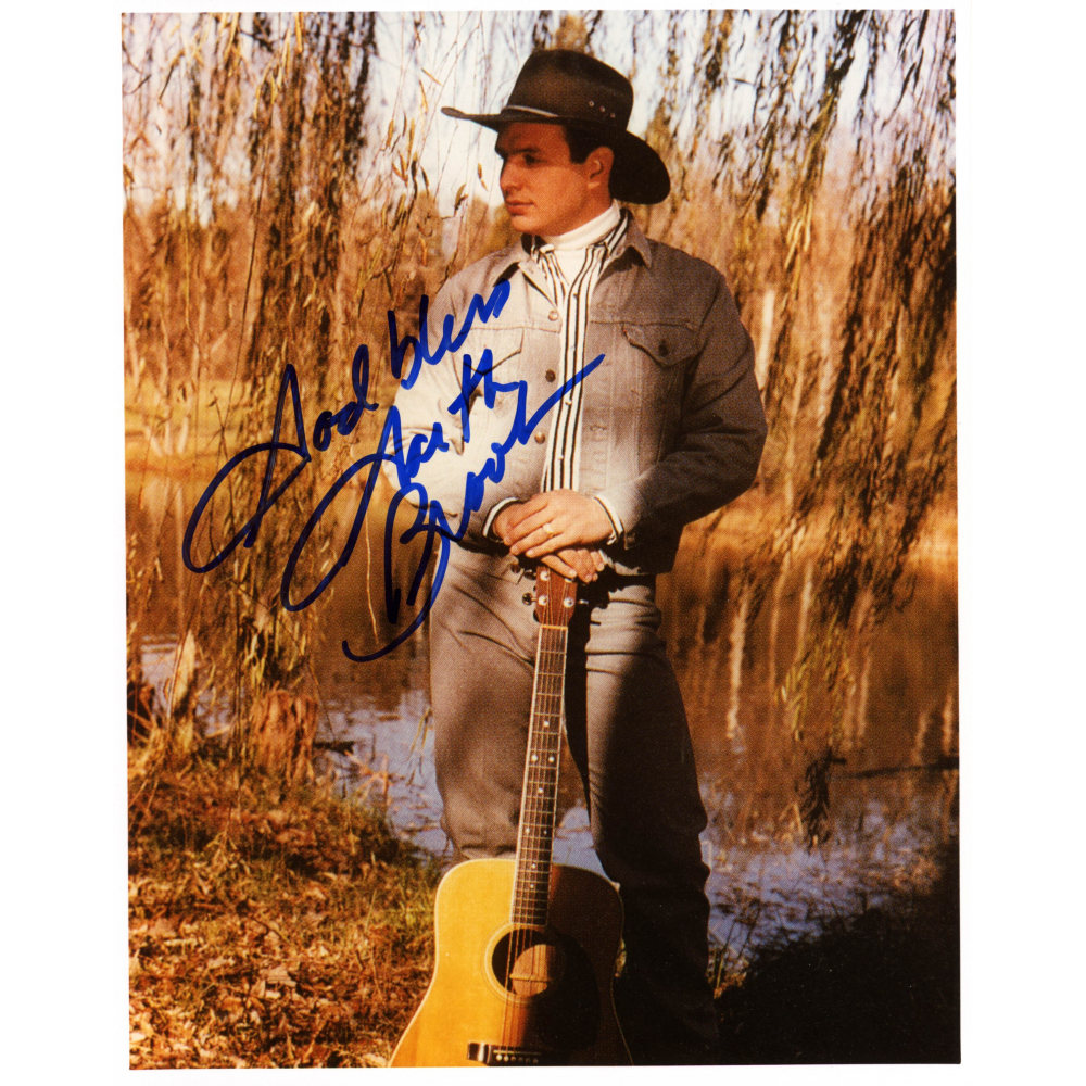 Garth Brooks Signed 8x10 Photo Inscribed "God Bless" (JSA COA ...