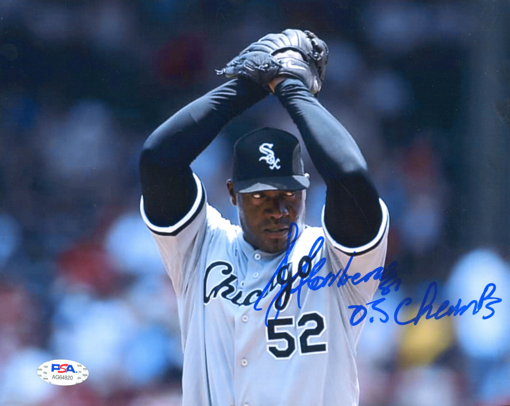 Jose Contreras Signed White Sox 8x10 Photo Inscribed "05 Champs" (PSA ...